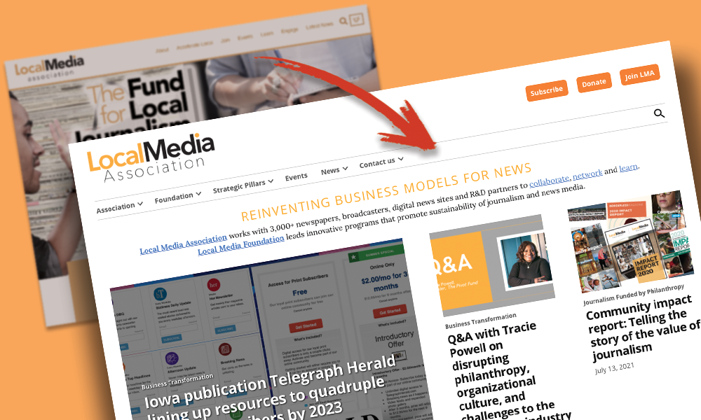 About the new LMA/LMF website - Local Media Association + Local Media ...